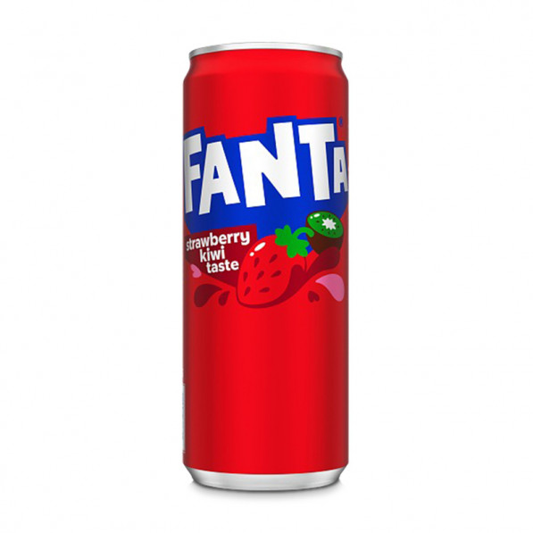 SLEEK CAN FANTA STRAWBERRY/KIWI 20X33CL
