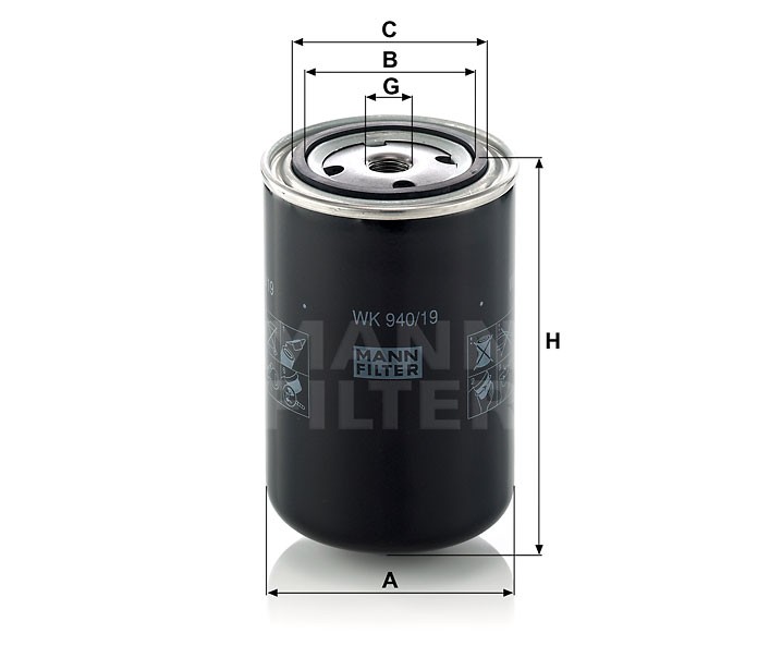 BRÄNSLEFILTER WK940/19