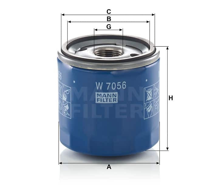 OLJEFILTER W7056