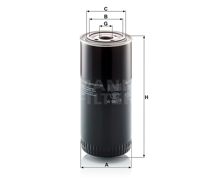 HYDRAULFILTER W962/15