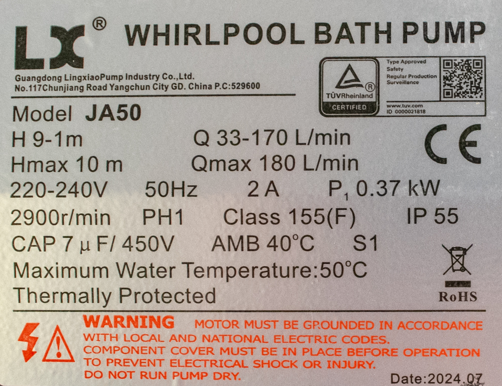 LX Whirlpool JA-serien (JA35, JA50, mfl)