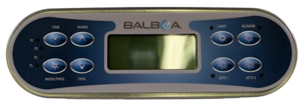 Balboa Styrpanel ML700 - Time, Mode, Warm, Cool, Jets 1, Jets 2, Jets 3 ...
