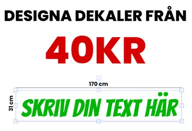 Egen dekal- Designa dina egna dekal / dekaler