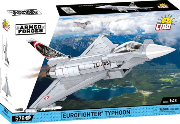 Cobi Eurofighter Typhoon stridsflygplan i byggsats