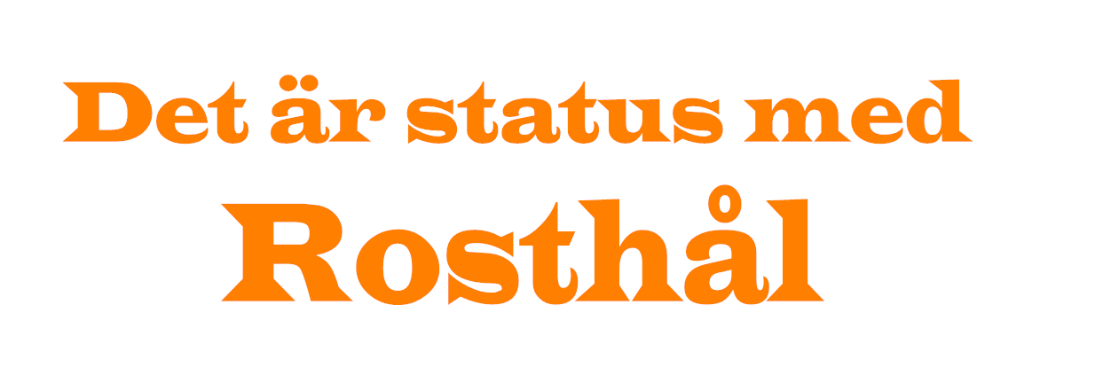 Det är status med Rosthål Dekal