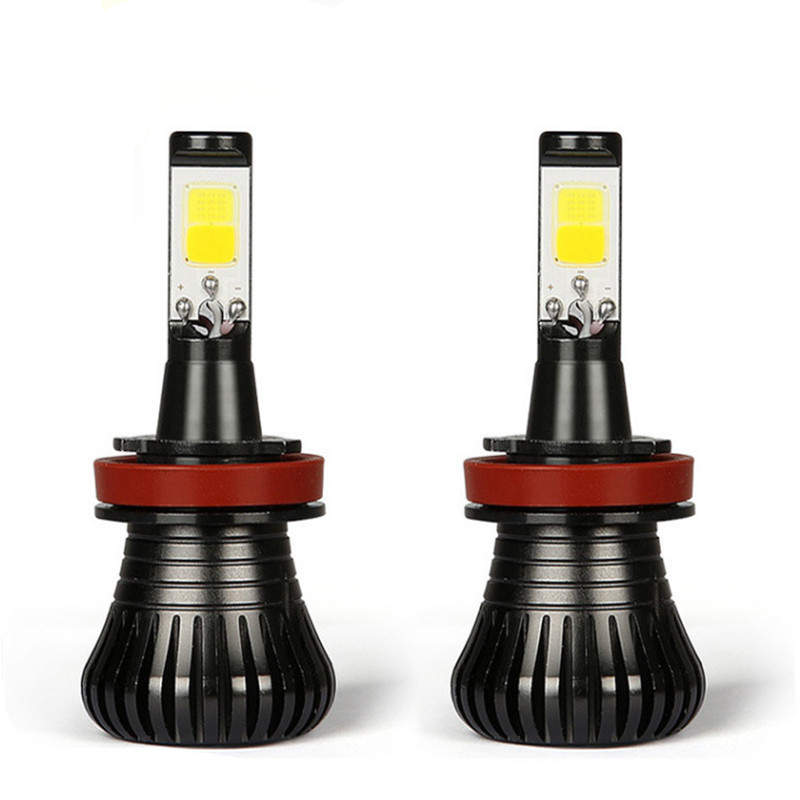 H3 led lampa 6000k vit och 3000k Orange/Gul