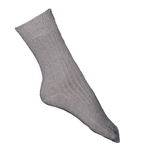 Strumpor Bomull/Lin, Naturvit Melerad