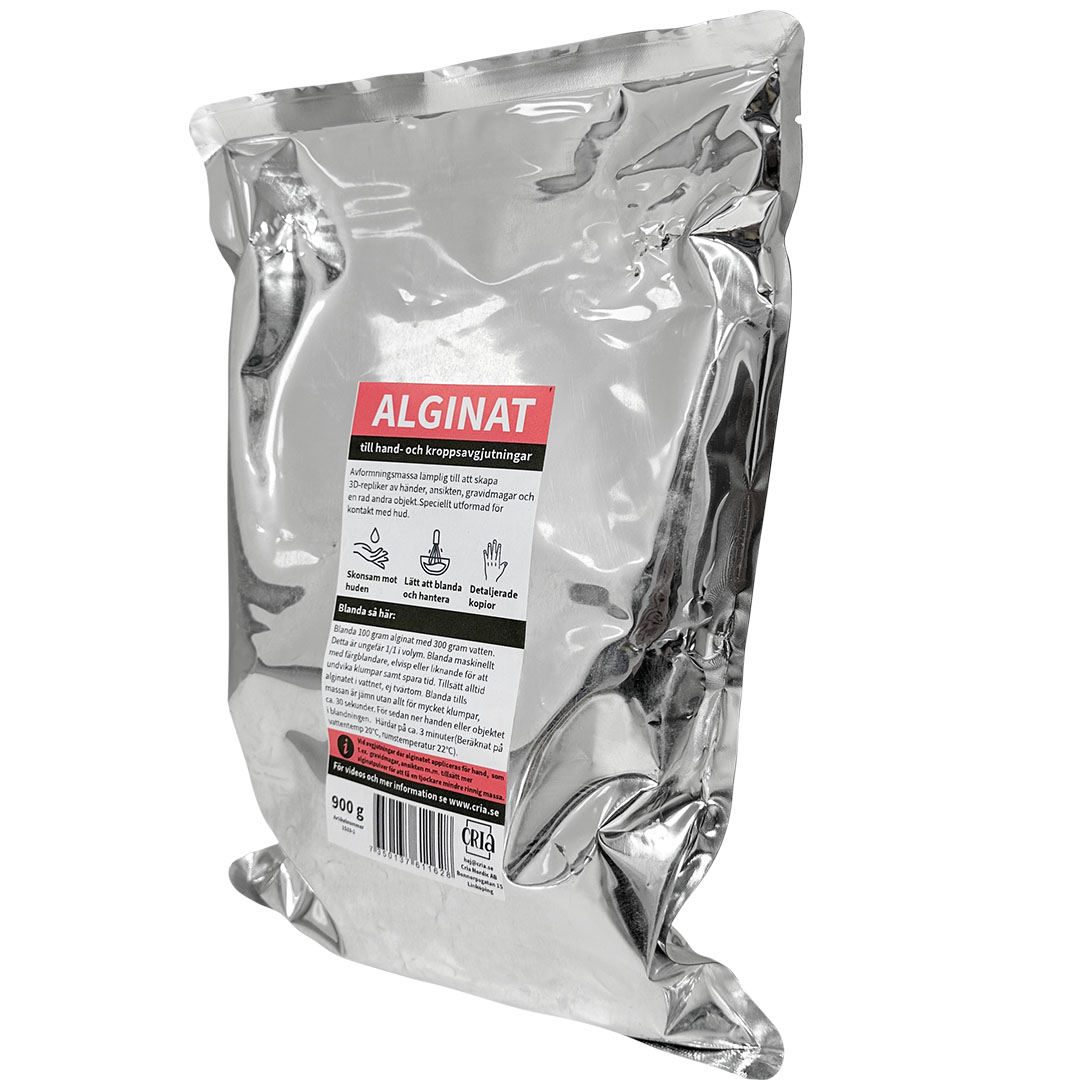 Alginat 900 gram 4 minuter för handavgjutningar och kroppsavgjutningar
