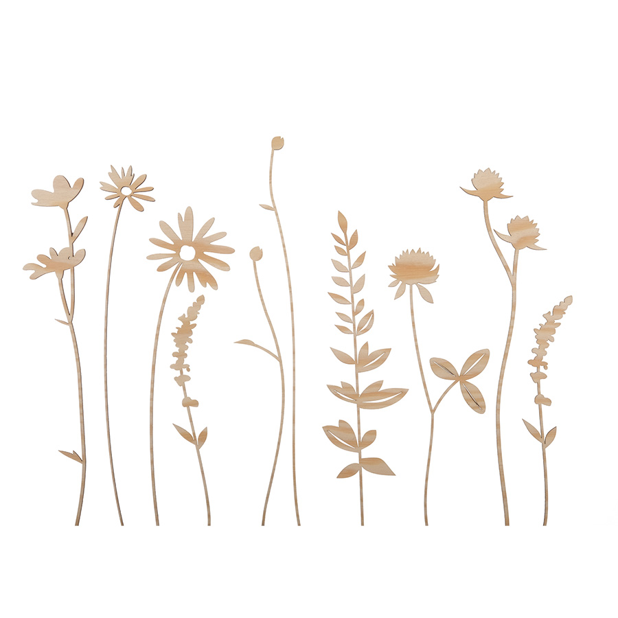 Wildflowers, design 3, träblommor