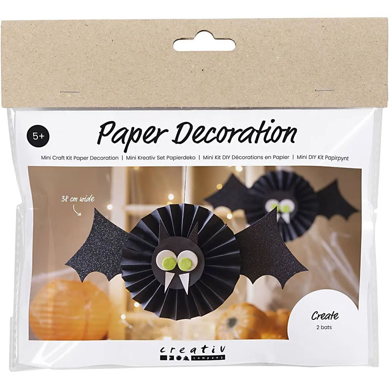 DIY-Kit Fladdermus-dekoration, 2 st