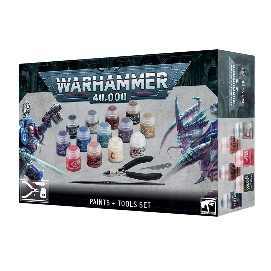 Warhammer 40,000 - Paints + Tools set