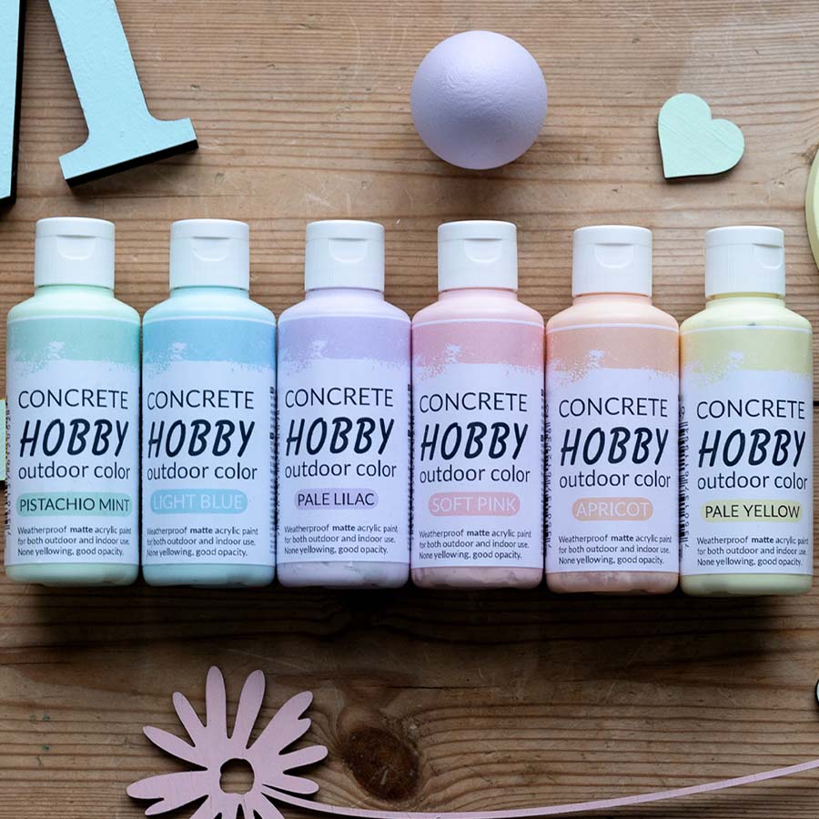 Paket tre, Concrete Hobby Outdoor Color - 6x100 ml