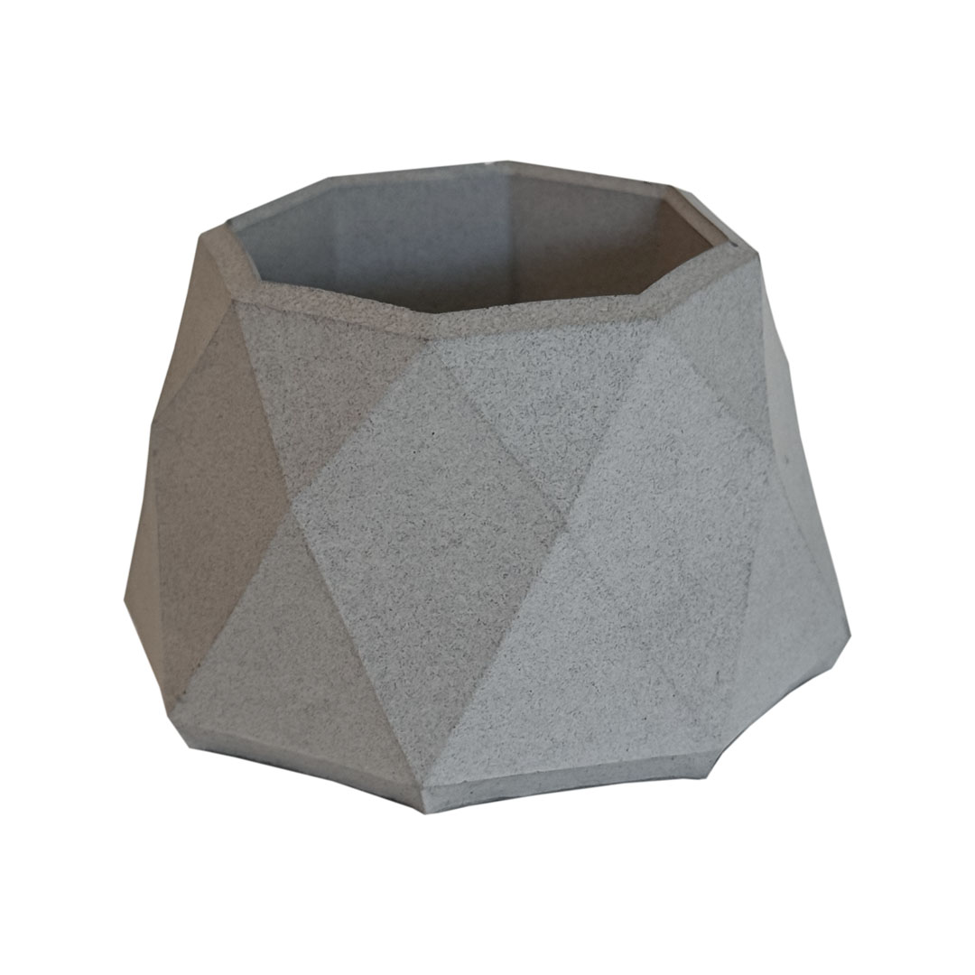Liten kantig kruka, gjutform silikon 85x45 mm