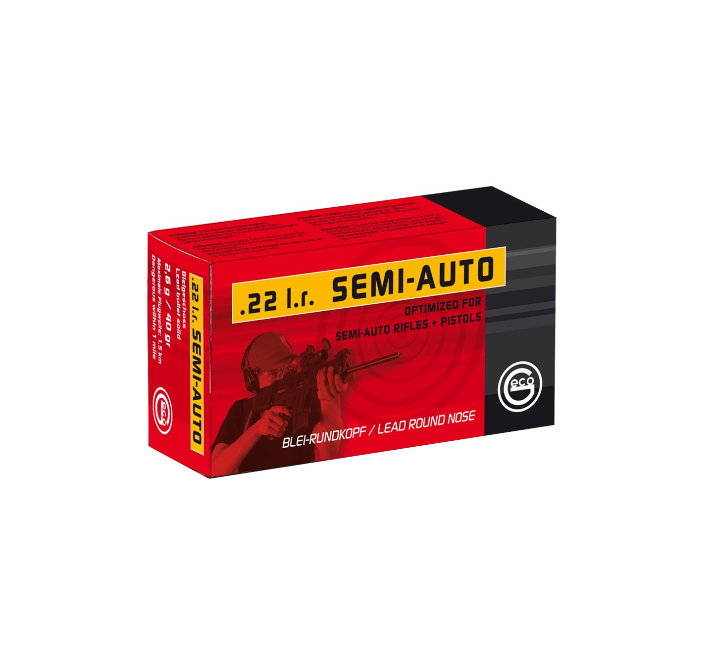 GECO .22 lr SEMI AUTO 2,6/40gr