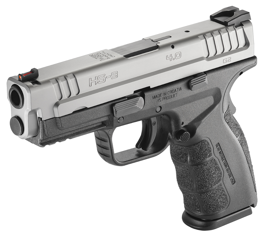 HS PISTOL HS-9 G2 4" BLACK/STAINLESS