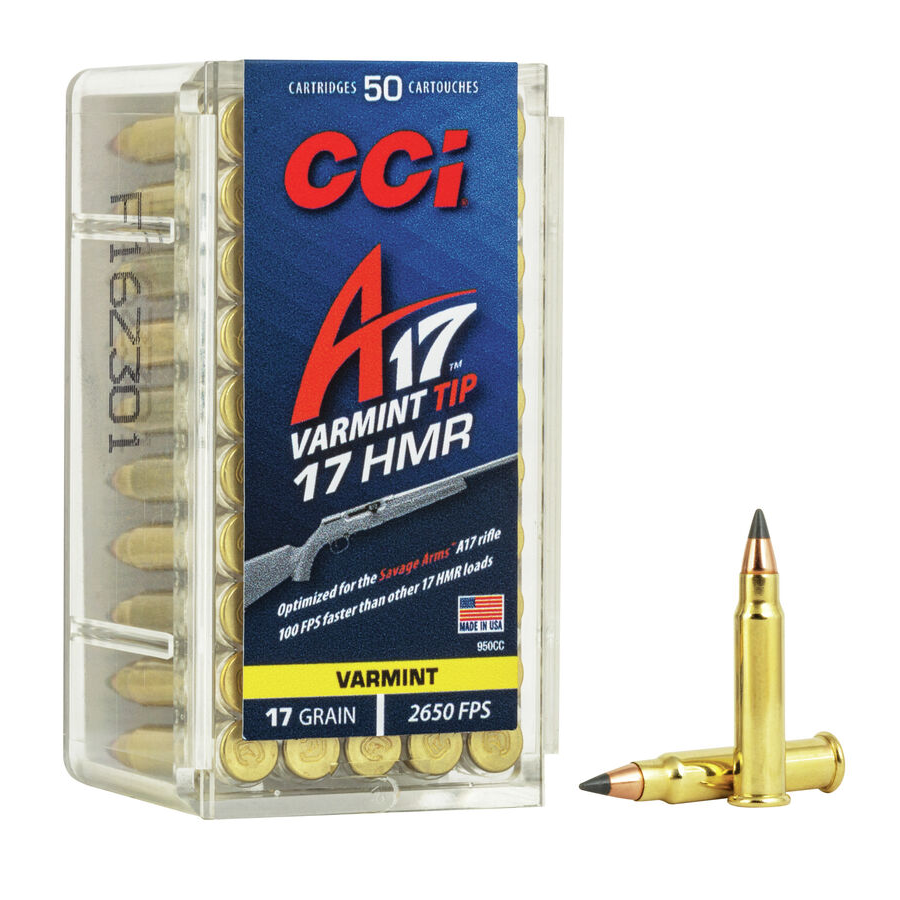 CCI A17 AMMO 17 HMR VARMINT TIP 17GR
