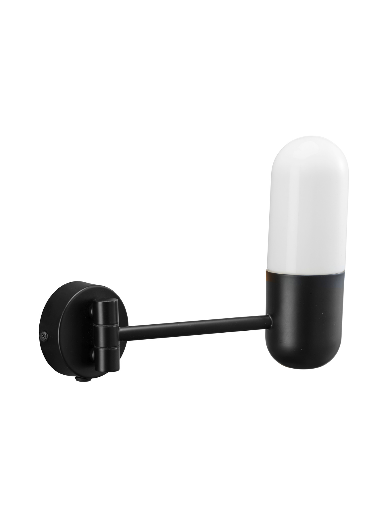 Zeta vägglampa IP44 svart | Badrumsbelysning | ELSTORE.SE