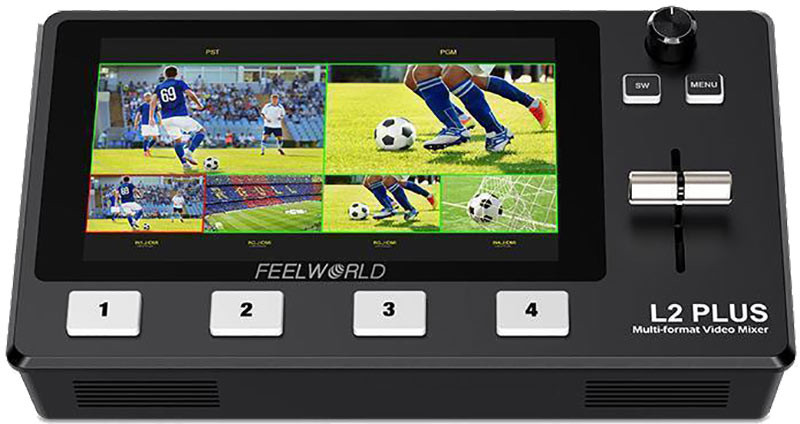 Videomixer L2 Plus med livestream och fyra HDMI-ingångar