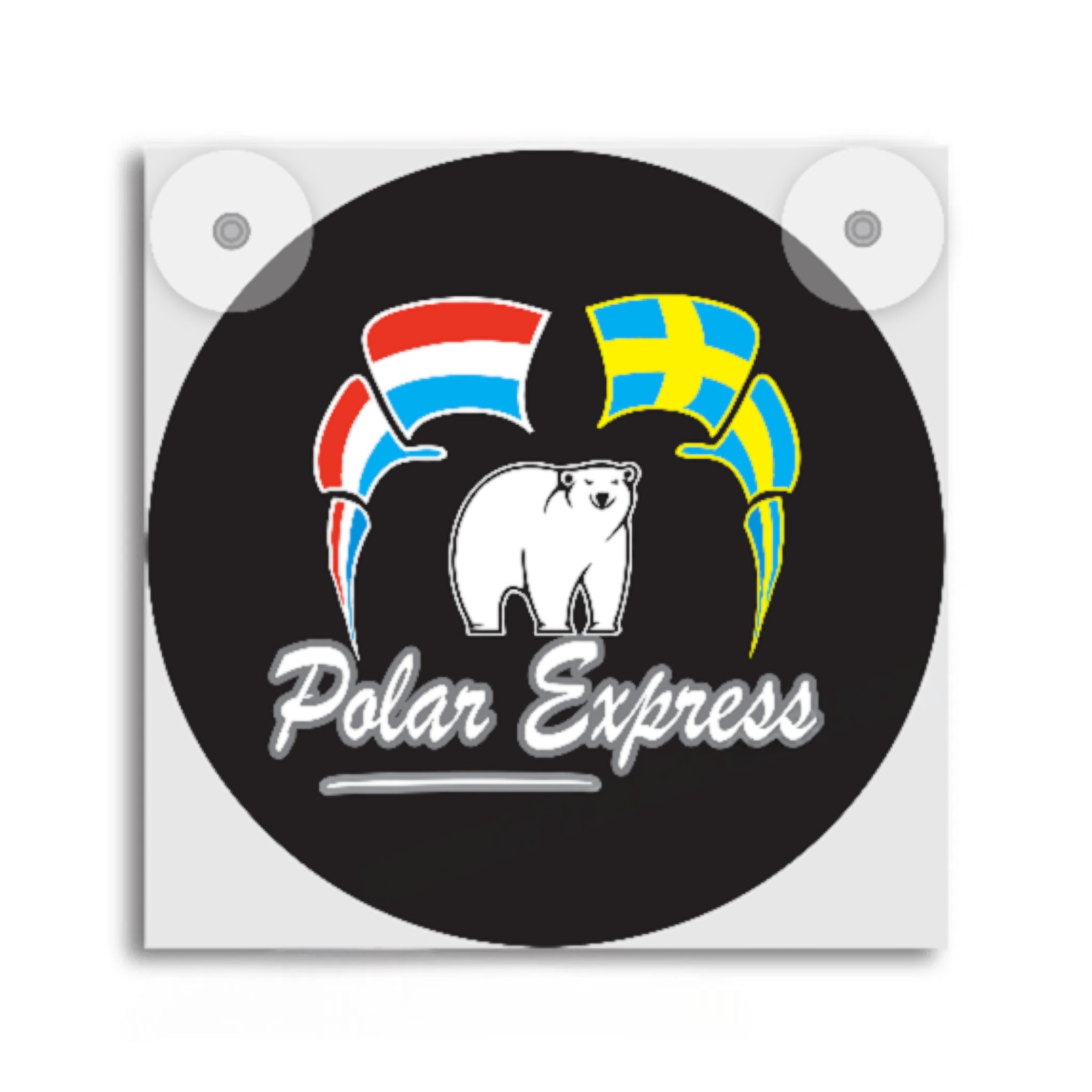 Ljusbox Polar Express Flags