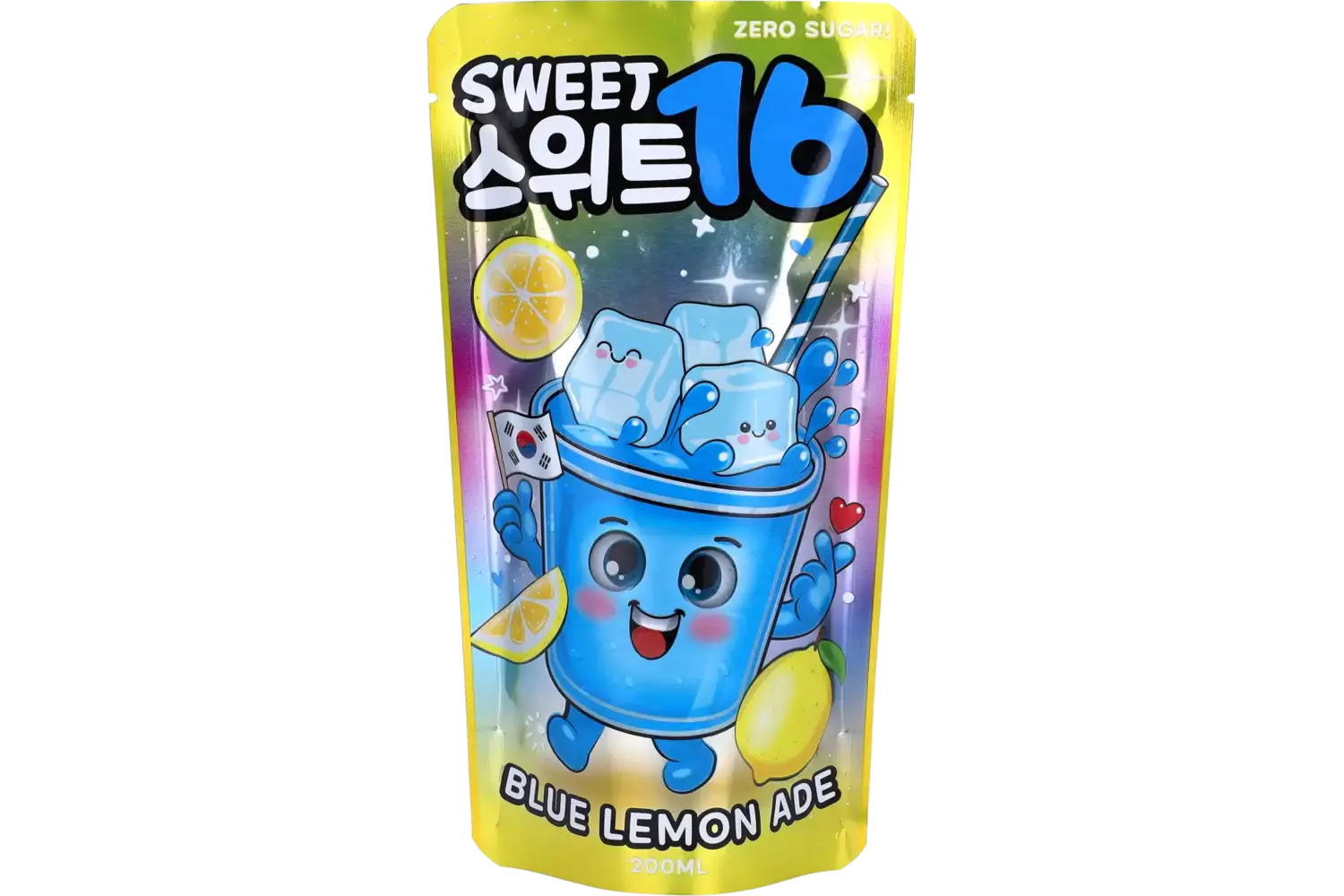 Sweet 16 - Blue Lemon Ade Zero Sugar 10 x 200ml