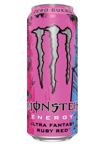Monster Ruby Red 12x50cl – Sockerfri energidryck med grapefrukt