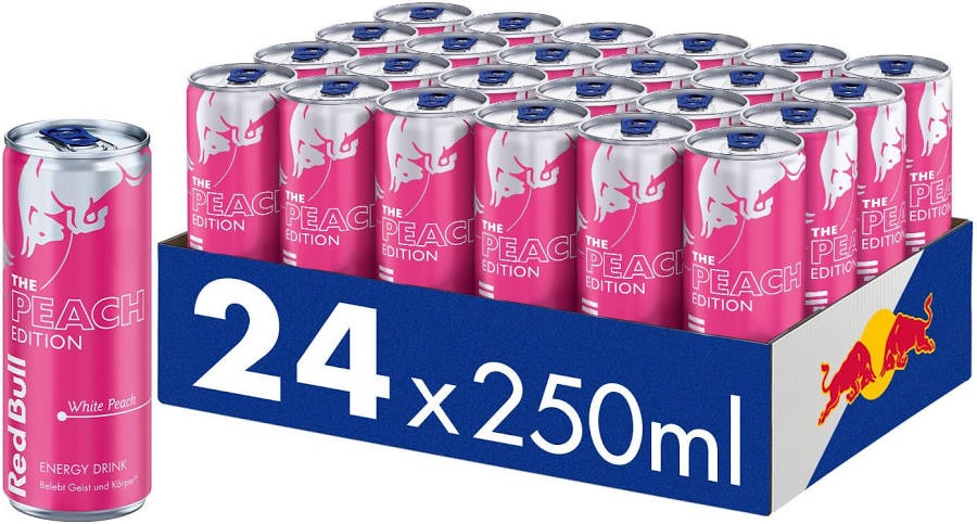 24 x Red Bull Peach edition White Peach 250 ml
