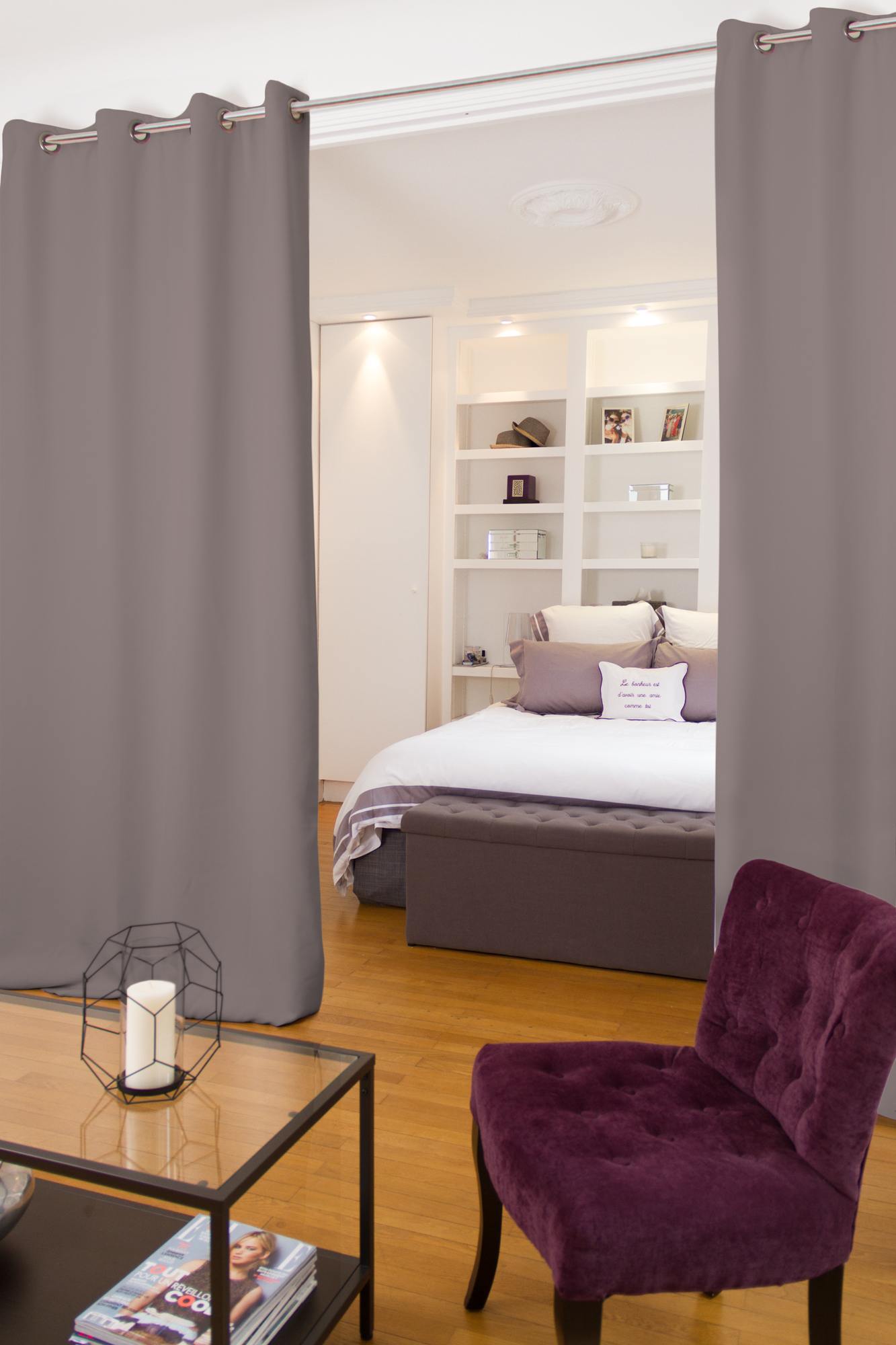 Rumsavdelare i tyg för studio – Ljuddämpande och stilrena