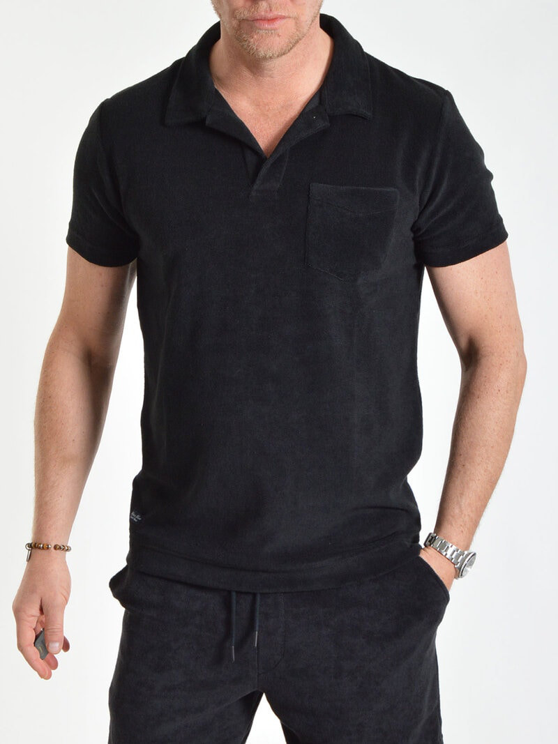 Svart Piké i Frotté | Paapi.se