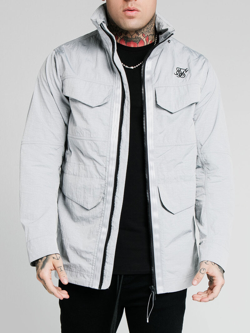 Lightweight Zip Jacket Ice Grey