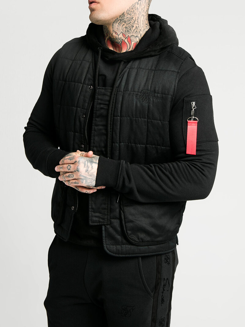 Sik Silk Farmers Gilet Black | Paapi