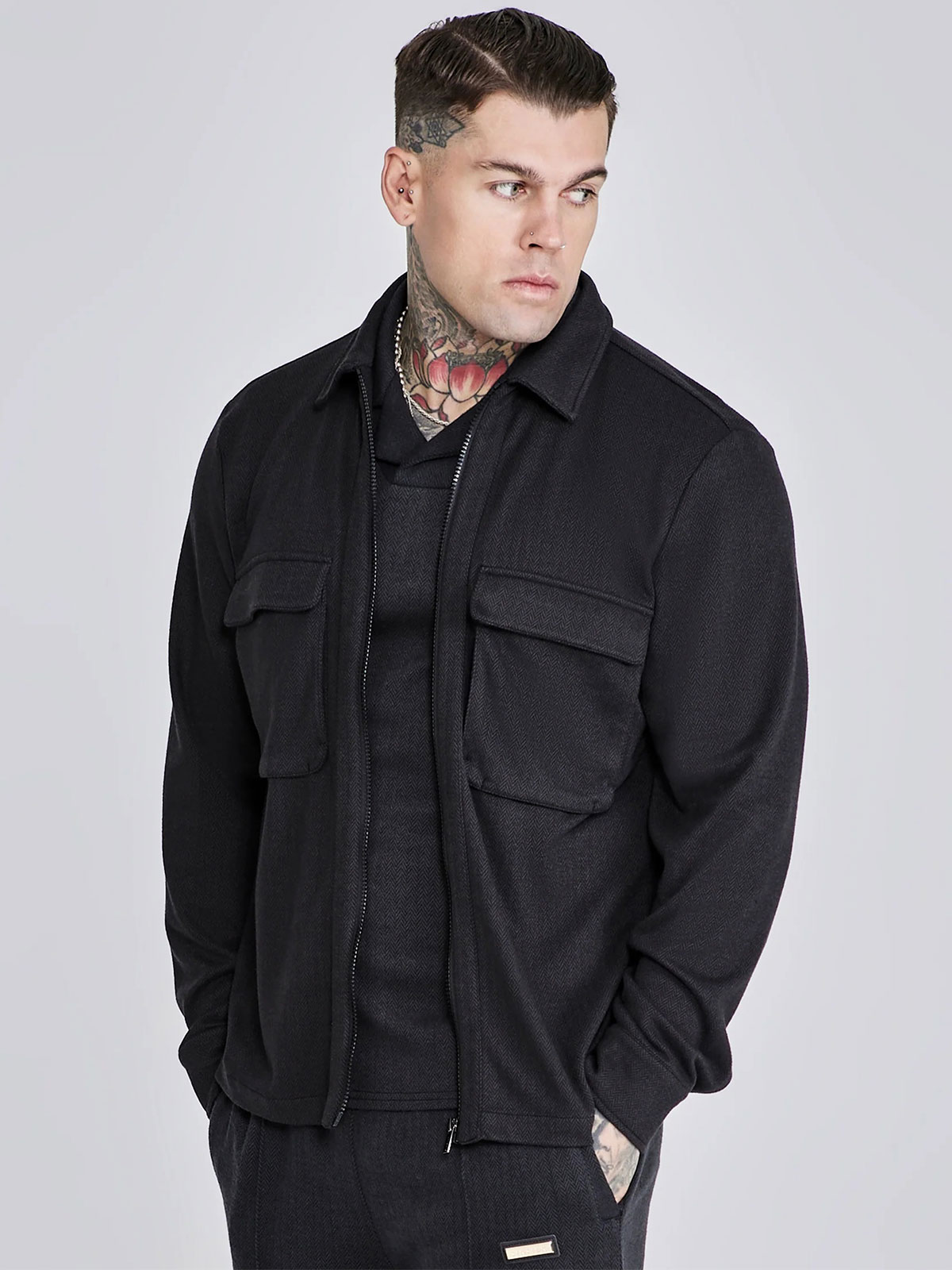 Svart overshirt Herr | Paapi.se