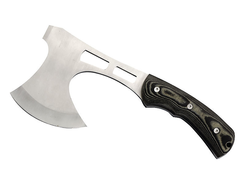 Läcker mini yxa med trähandtag.