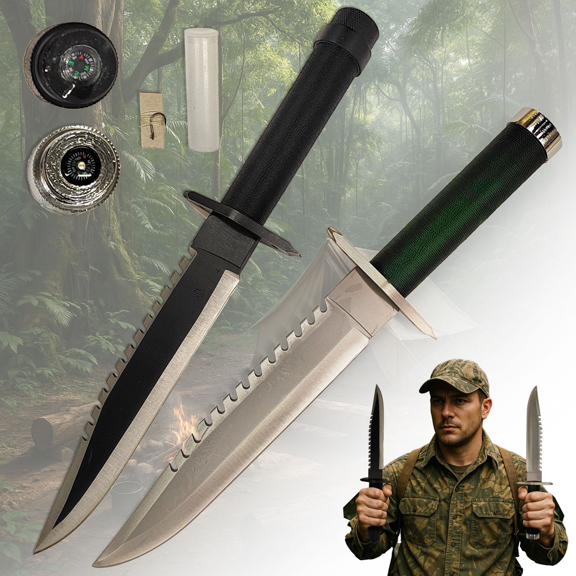 Rambo First Blood Knivpaket - First Blood Part I & Part II