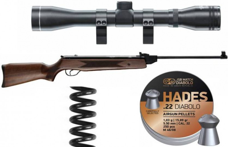 Hatsan Mod 60S 5,5MM luftgevärspaket för skyddsjakt