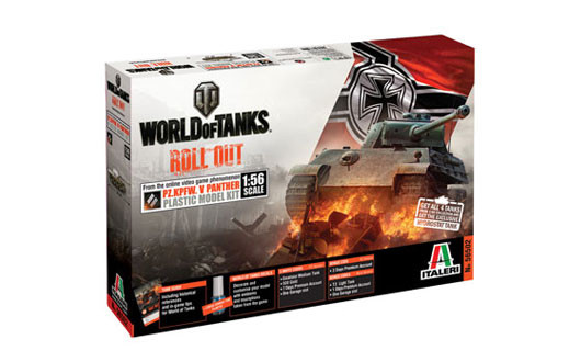PANTHER Stridsvagn WOT från ITALERI i en fin byggsats