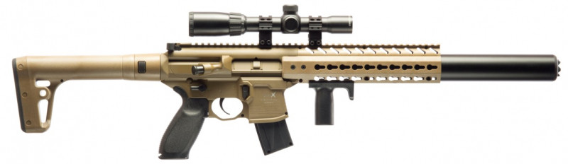SIG SAUER MCX ASP 4,5mm CO2 automatkarbin med kikarsikte