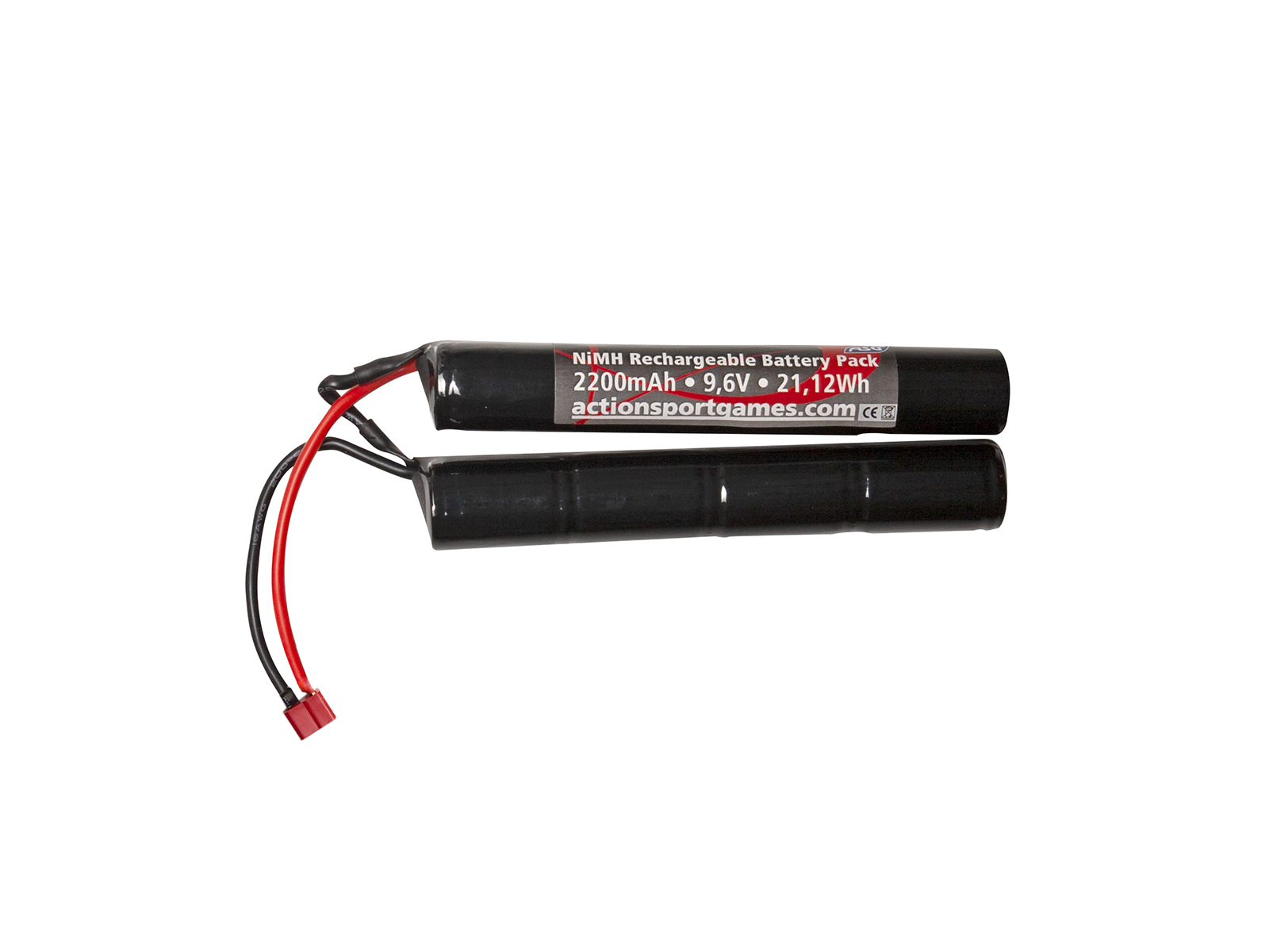 ASG Batteri - 9,6V 2200mAh NiMH T-plug connector