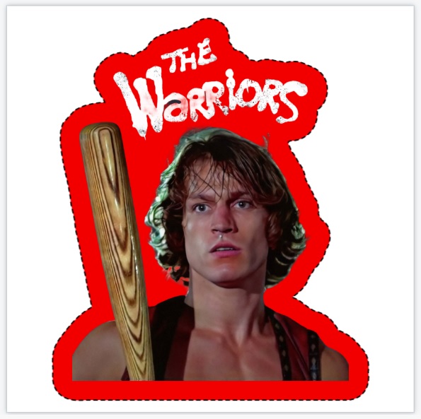 Köp The Warriors klistermärke för bollträn & basebollträ