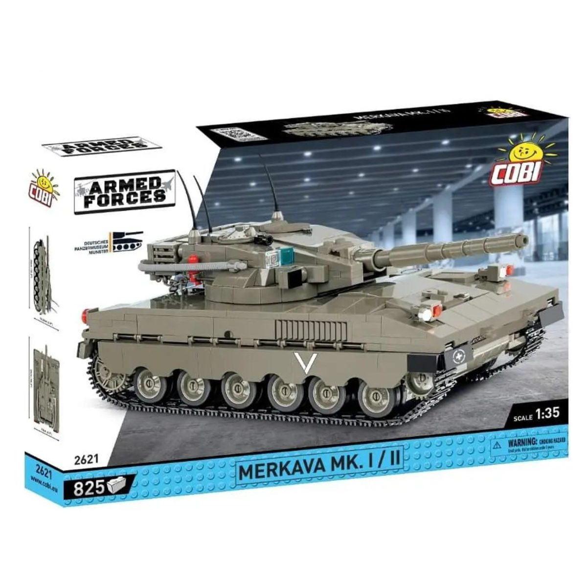COBI-2621 Merkava tung modern stridsvagn i stor byggmodell