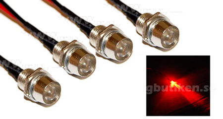 DIY Led 4-pack [12V LED (RÖD)]