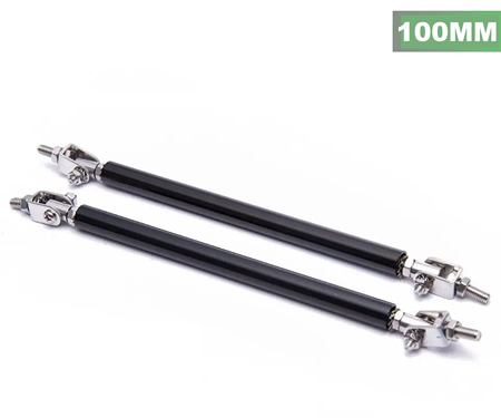 Splitterstag / justerbart stag 100mm (+40mm) "SVART"