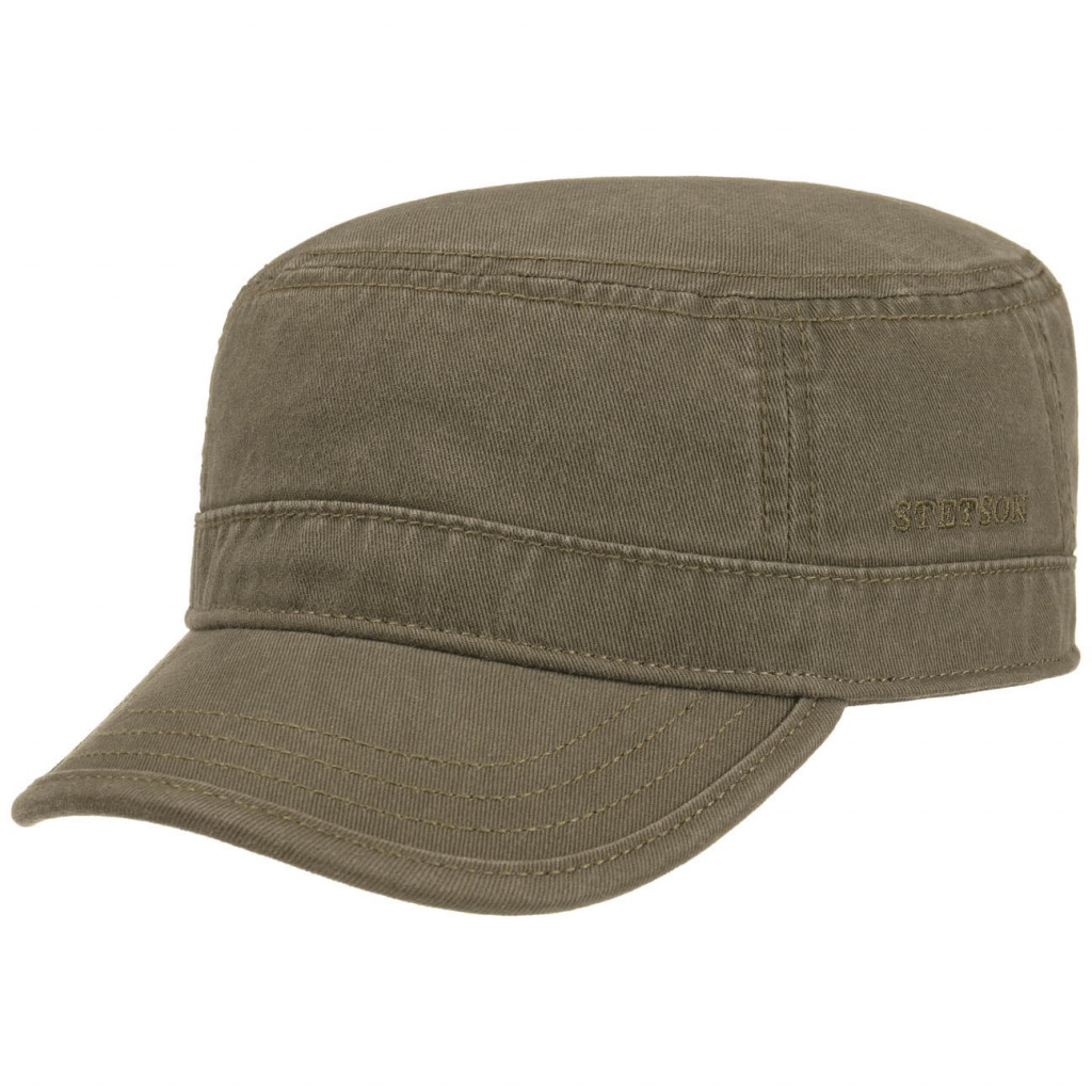 Stetson Army Cap Cotton Olive | Army keps i bomull