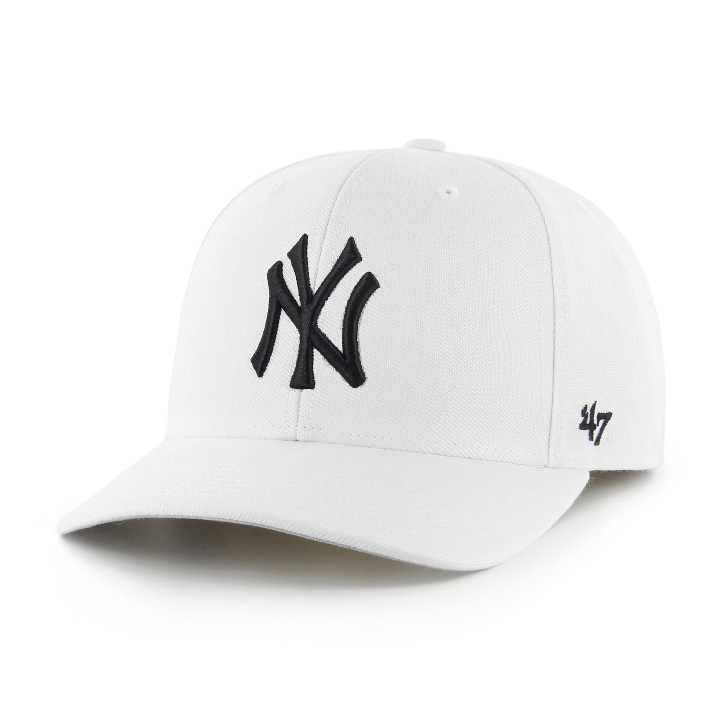 NY Yankees Cold Zone White/Black Cap - 47 Brand