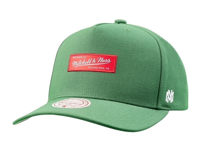 Mitchell & Ness snapback keps | Box Logo Green