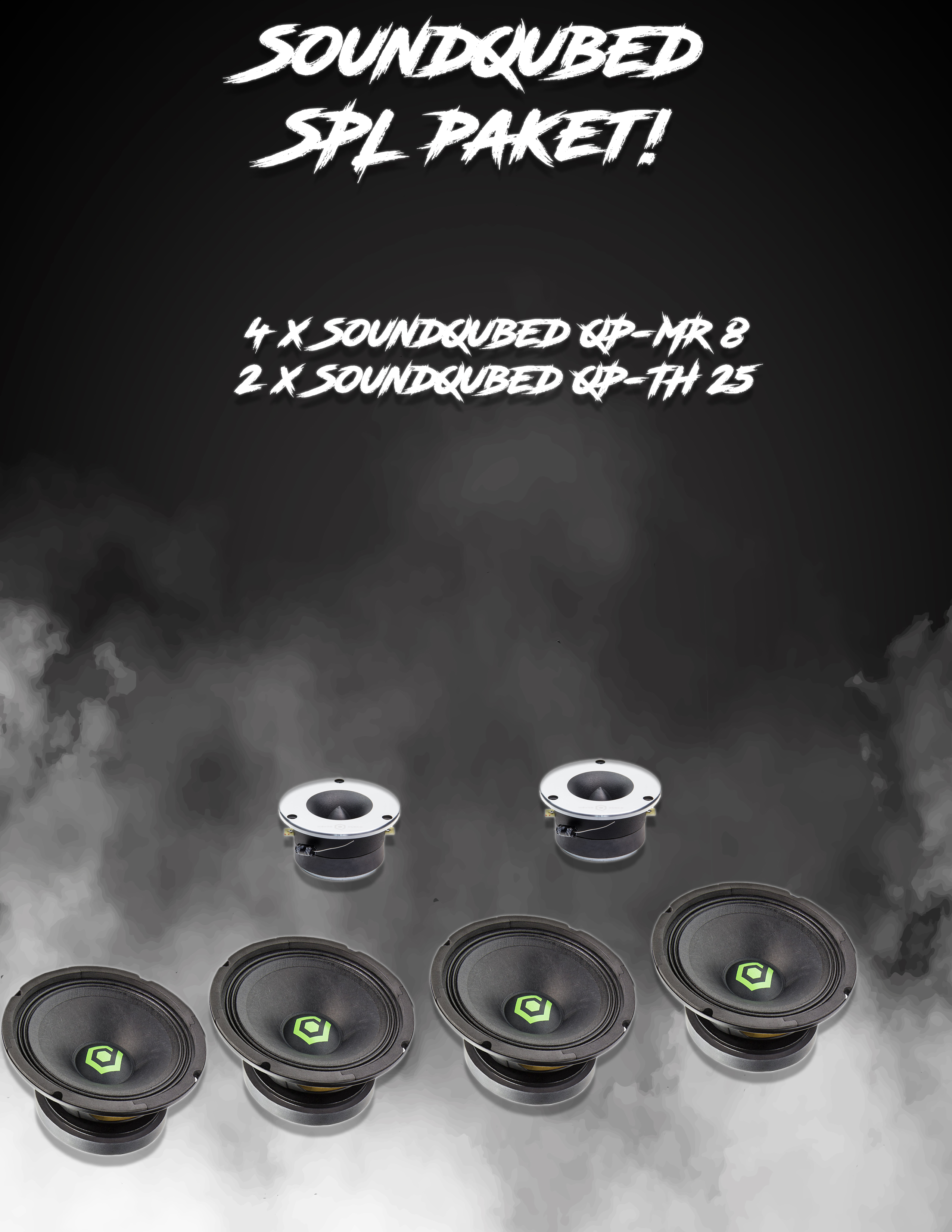 SoundQubed SPL 4x8" -2 disk