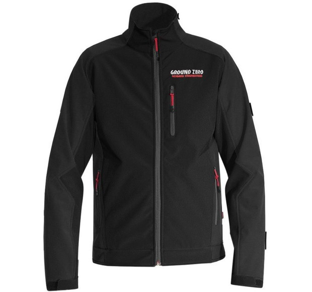 Ground Zero Svart softshell jacka S