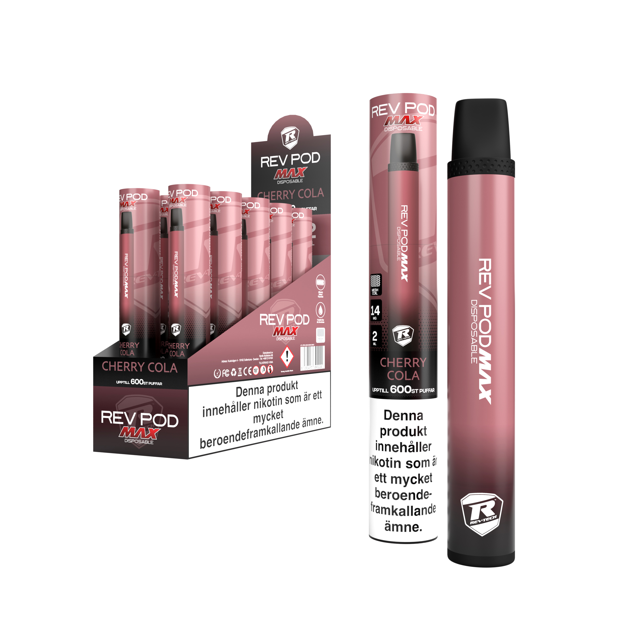 Rev Pod Max - Cherry Cola (10-pack)