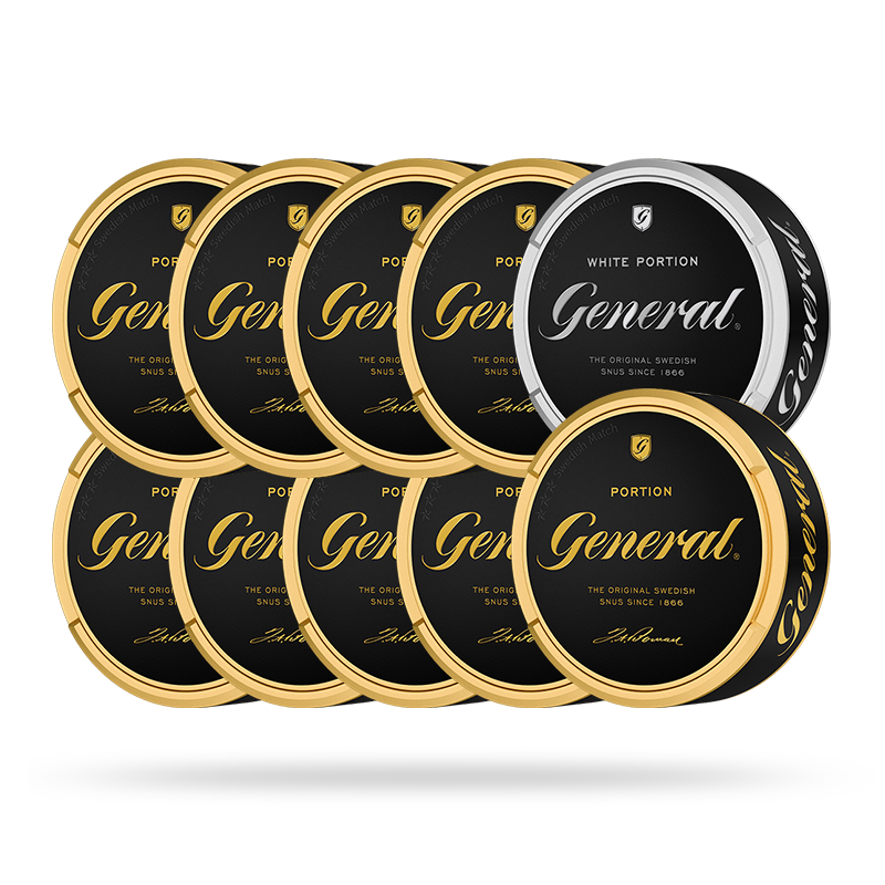 General Portion Mix 10-pack - General Portion och General White ...