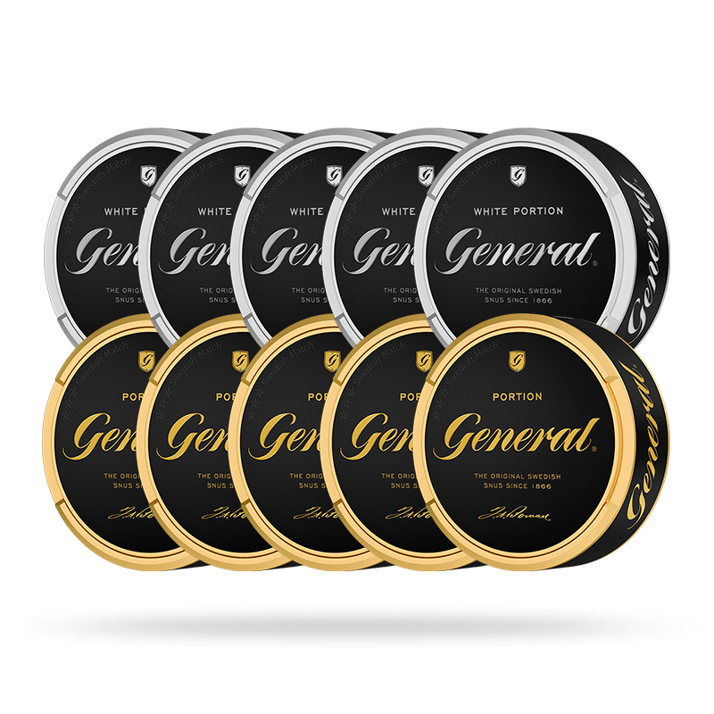 General Portion Mix 10-pack - General Portion och General White ...