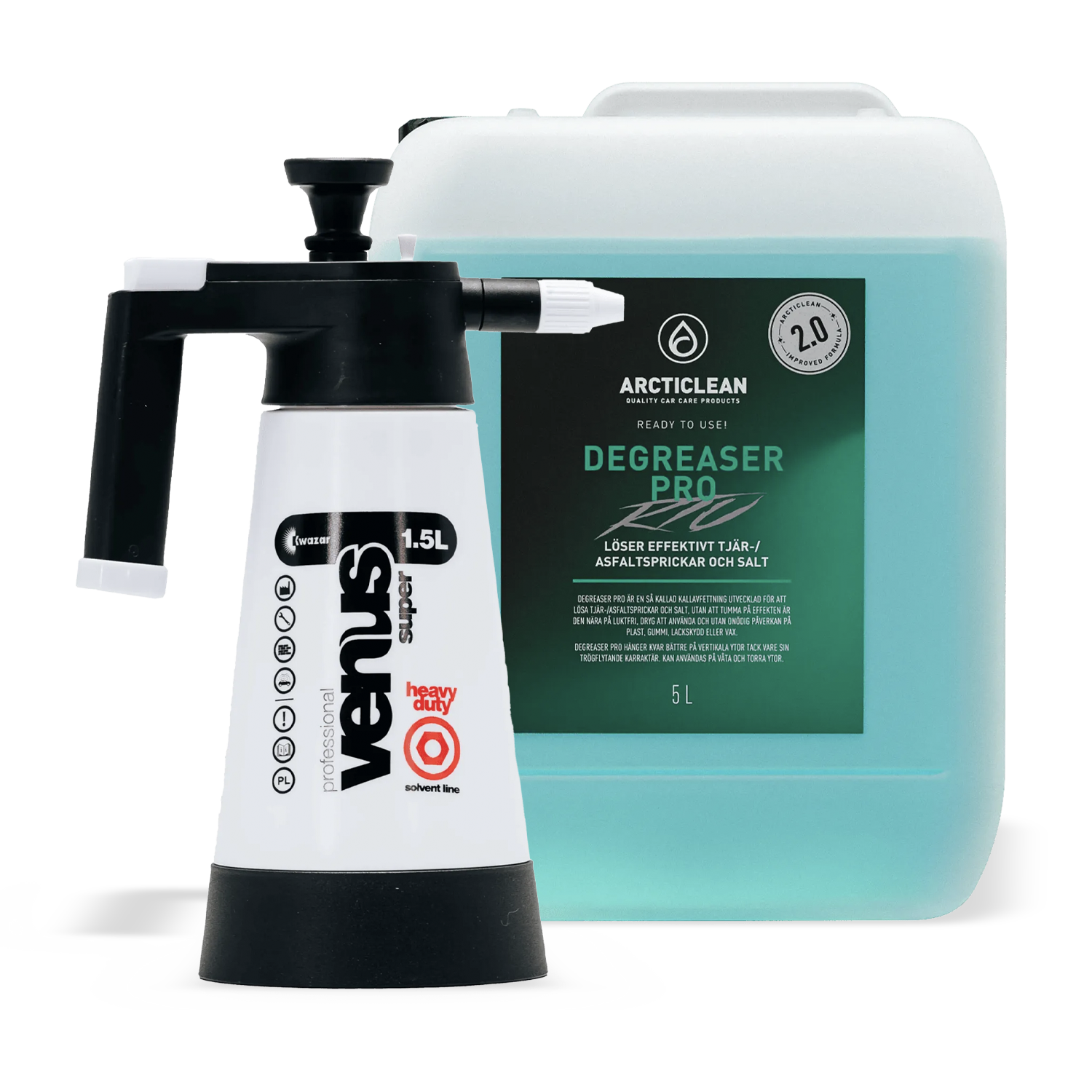 Tryckspruta solvent + Degreaser pro 5L